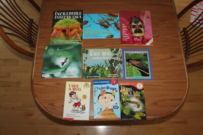 9 Bugs Insects Themed Picture Books Lot Cicada Alphabet Readers | eBay