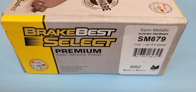Brake Best Select Premium Disc Brake Pads SM679 | eBay