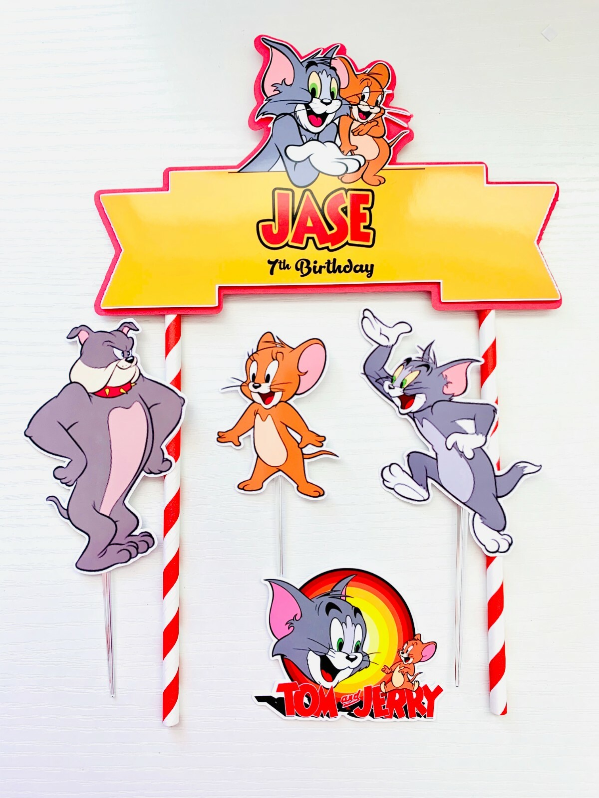 Personalized Tom and Jerry Cake Topper | eBay