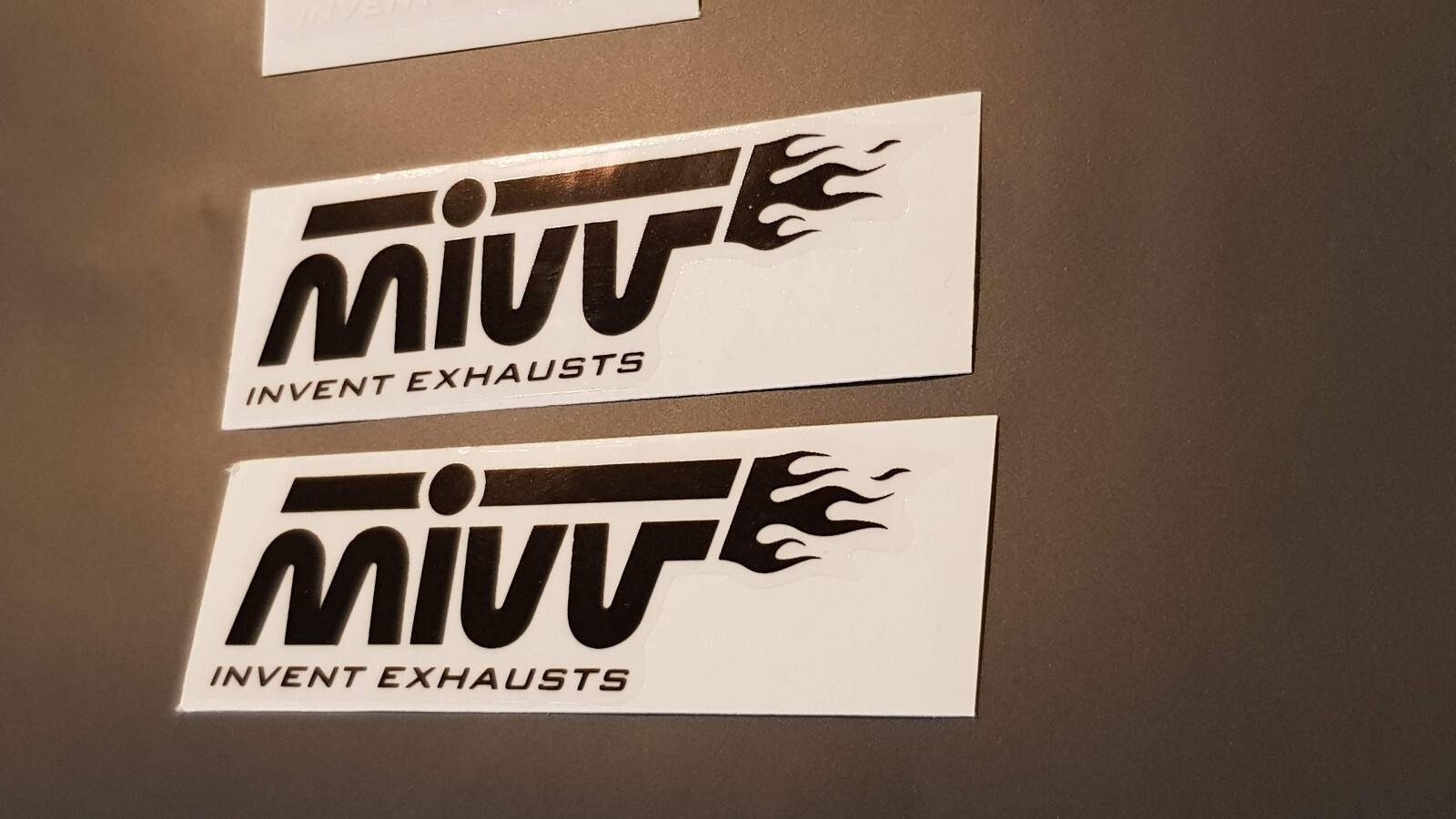 2pcs MIVV Invent Exhausts LOGO Decal Sticker 82x26mm Aufkelber ...