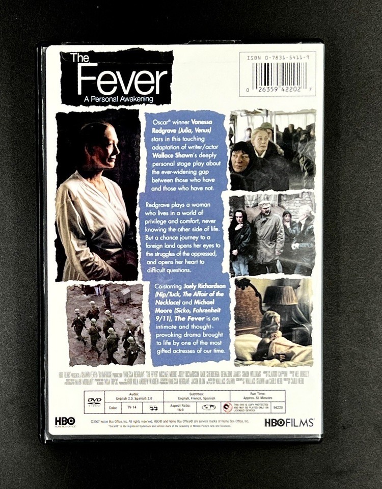 The Fever, DVD, Vanessa Redgrave | eBay