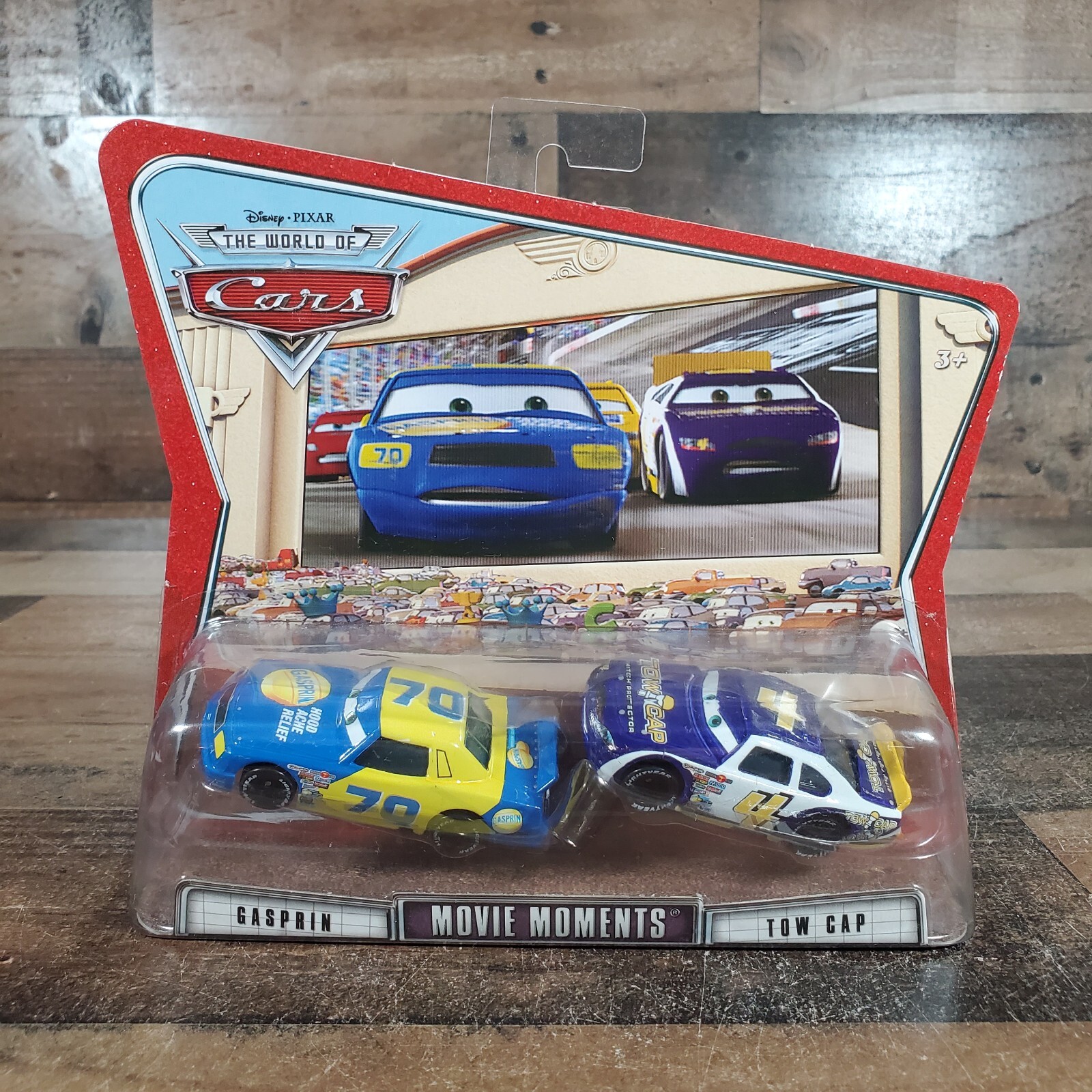 Disney Pixar The World of Cars Movie Moments Gasprin & Tow Cap New Rare ...