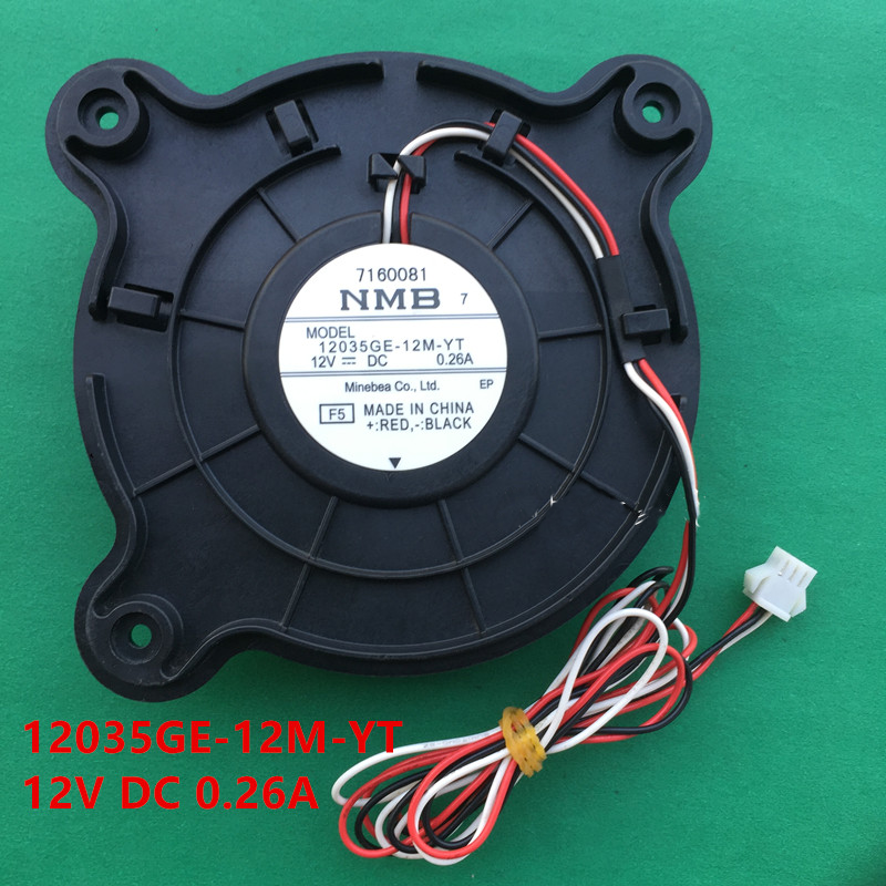 For NMB 12035GE-12M-YT Haier refrigerator refrigeration cooling fan 12V ...