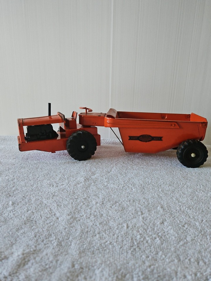 Vintage Orange Pressed Steel Wyandotte Rocker Dump Earth Mover | eBay