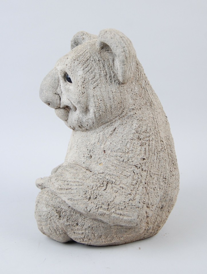 Lou Rankin Concrete Sculpture - Koala Bear - 1986 Original Signed ...