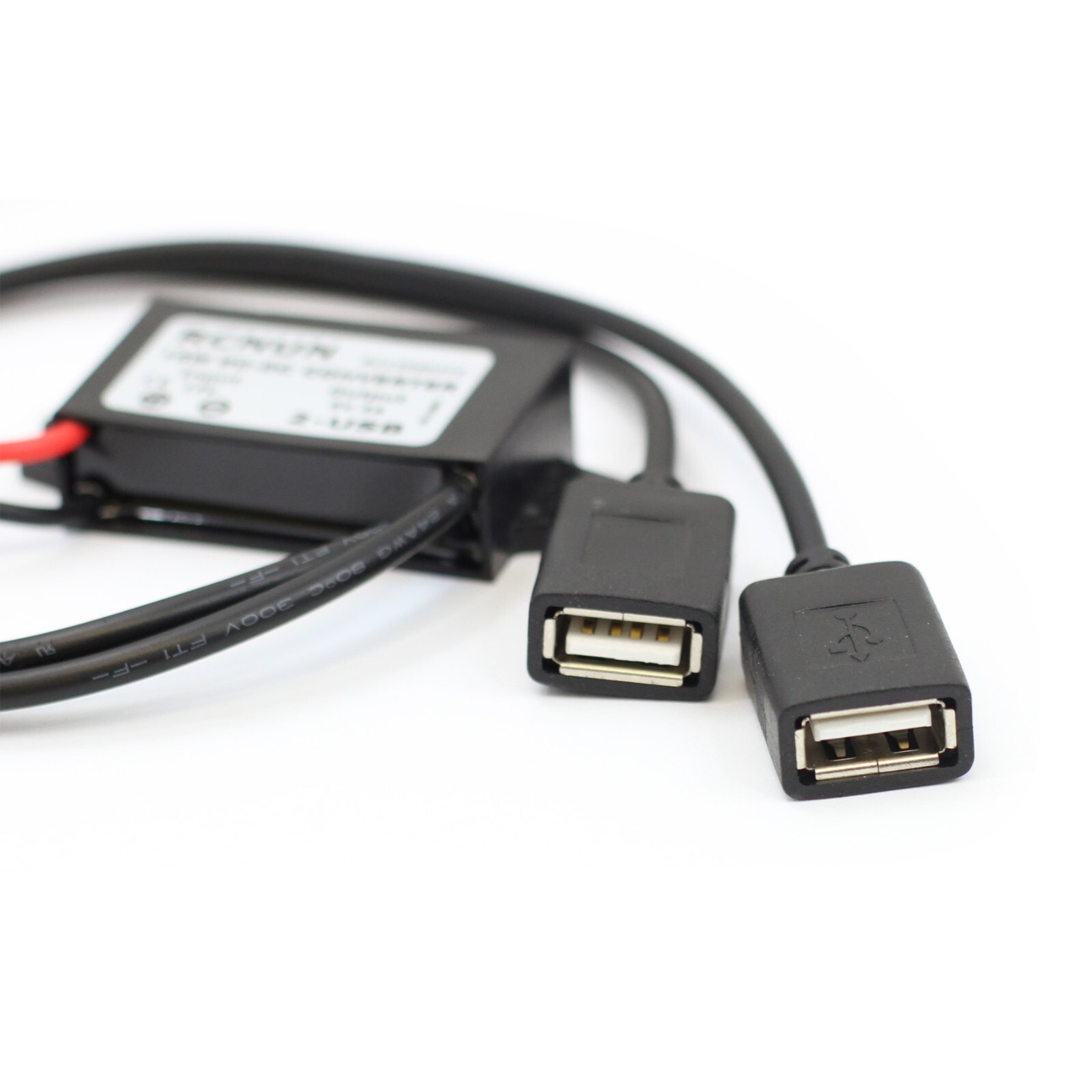 DC 12V to 5V 3A 15W Step down USB Converter Regulator Adapter For Car ...