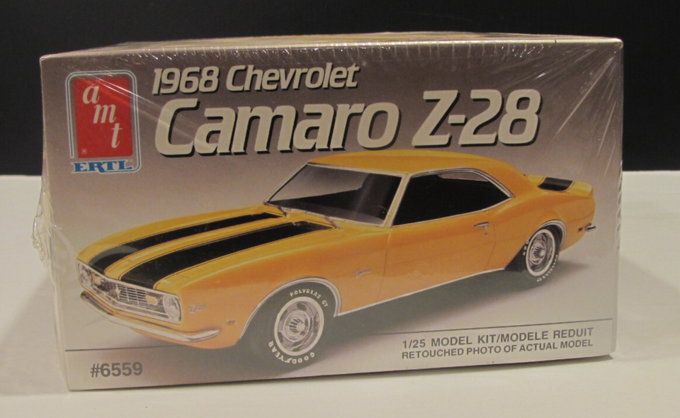 Vintage AMT ERTL 1968 Chevrolet Camaro Z-28 FACTORY SEALED 1/25 Model ...