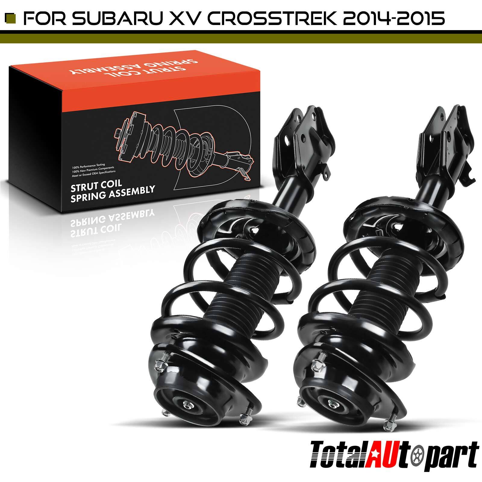 2x Complete Strut & Coil Spring Assembly for Subaru XV Crosstrek 2014 ...
