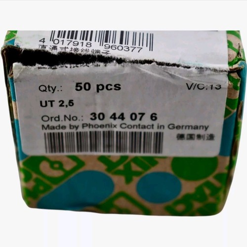 Pack of 50 NEW Phoenix Contact UT 2,5 - Feed-through terminal block ...