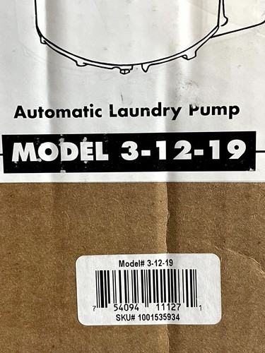 Shellback 1/8 HP Cast-Iron Tray Effluent Septic Automatic Laundry Pump ...