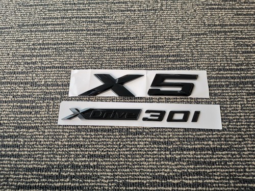 Gloss Black OEM Style BMW X5 XDrive 30i Badge Rear Trunk Tailgate ...