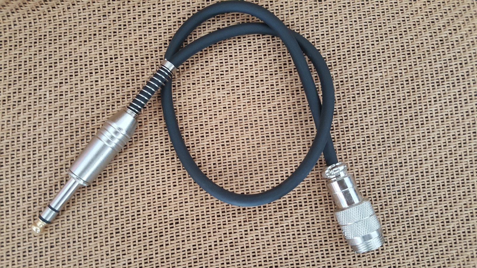 Kenwood 8 Pin Microphone to HF Radio with 1/4 inch Stereo Connector ...