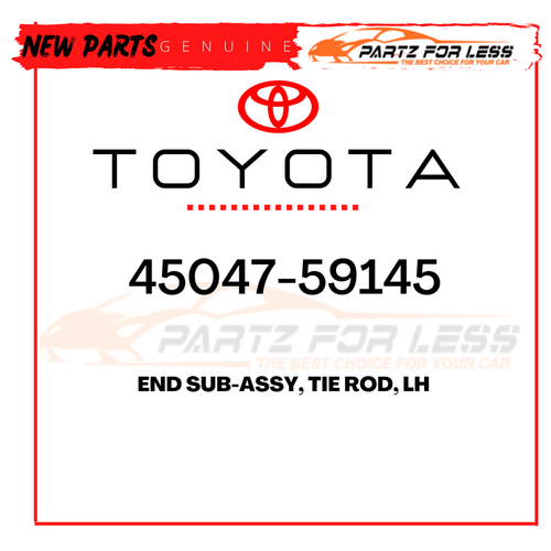 45047-59145 TOYOTA GENUINE END SUB-ASSY, TIE ROD, LH 4504759145 OEM | eBay
