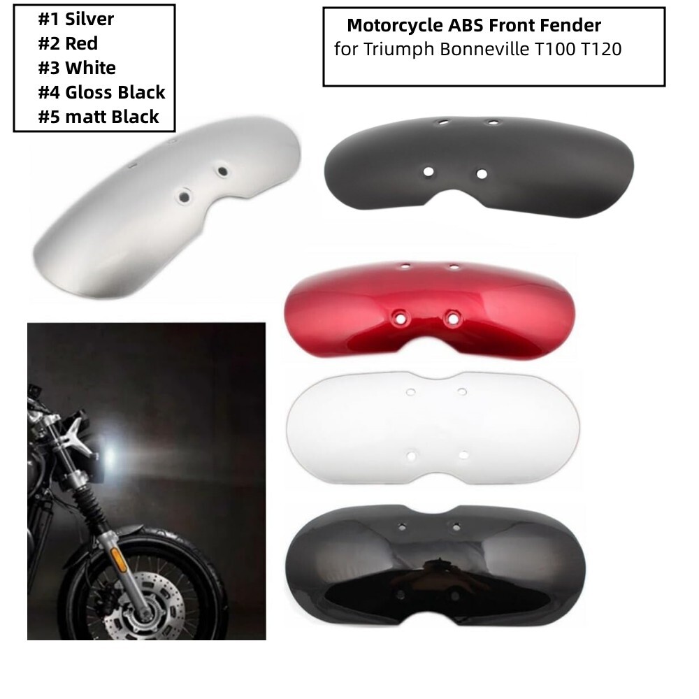 Motorcycle Plastic Front Fender For Triumph Street Twin T120 T100 Cup 5 ...