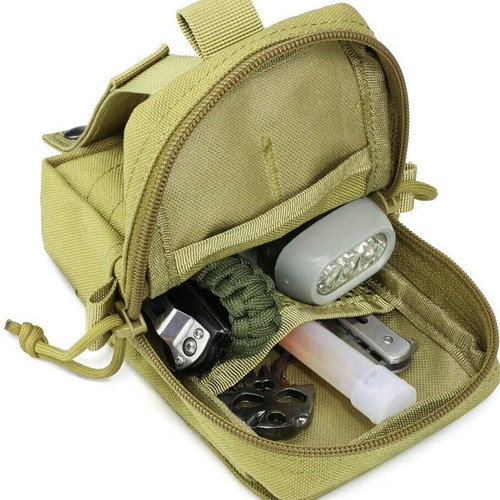 Tactical Molle Pouch EDC Multi-purpose Belt Waist Pack Bag Utility ...