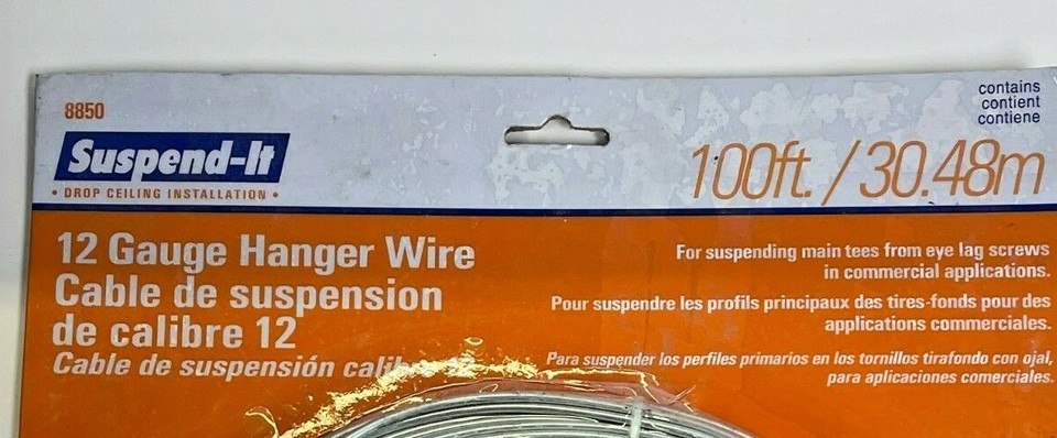 SUSPEND-IT 12 GAUGE HANGER WIRE 100FT | eBay