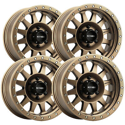 (Set of 4) Method MR304 Double Standard 17x8.5 6x5.5" +0mm Bronze ...