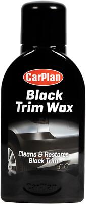 CarPlan Trim Wax Plastic Shine Cleans Restorer Van Car Polish 375ml ...