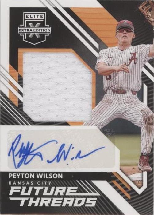 2021 Panini Elite Extra Edition - Future Threads Signatures Peyton Wilson #FTS-PW (AU, MEM, RC ...