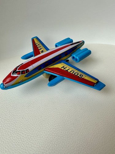 Vintage Plastic Toy Plane South N502T Friction Powered Airplane Made In ...
