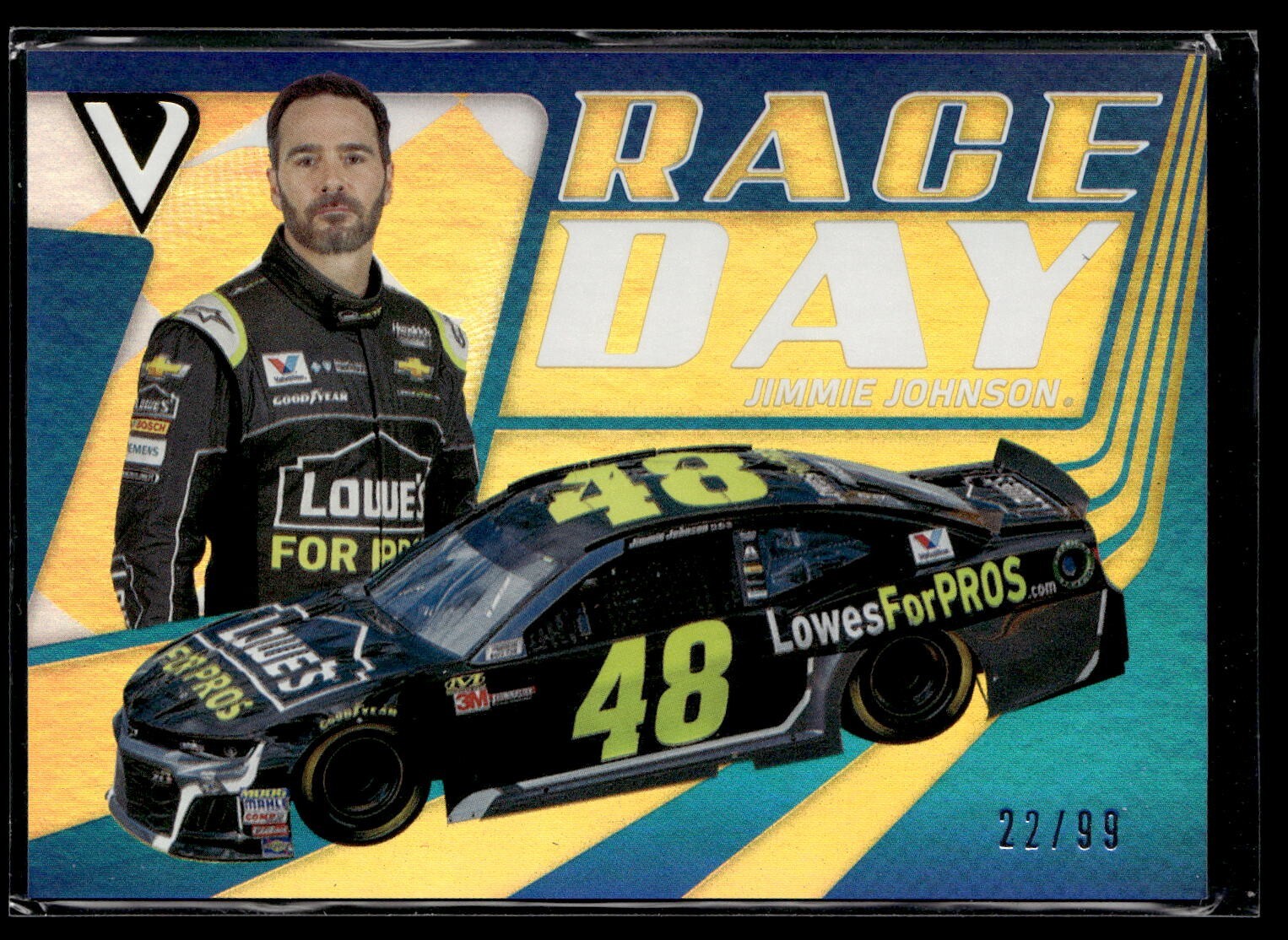 2018 Panini Victory Lane - Race Day Jimmie Johnson #RD1 Gold /99 for ...