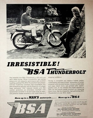 1965 BSA - Vintage Motorcycle Ad | eBay