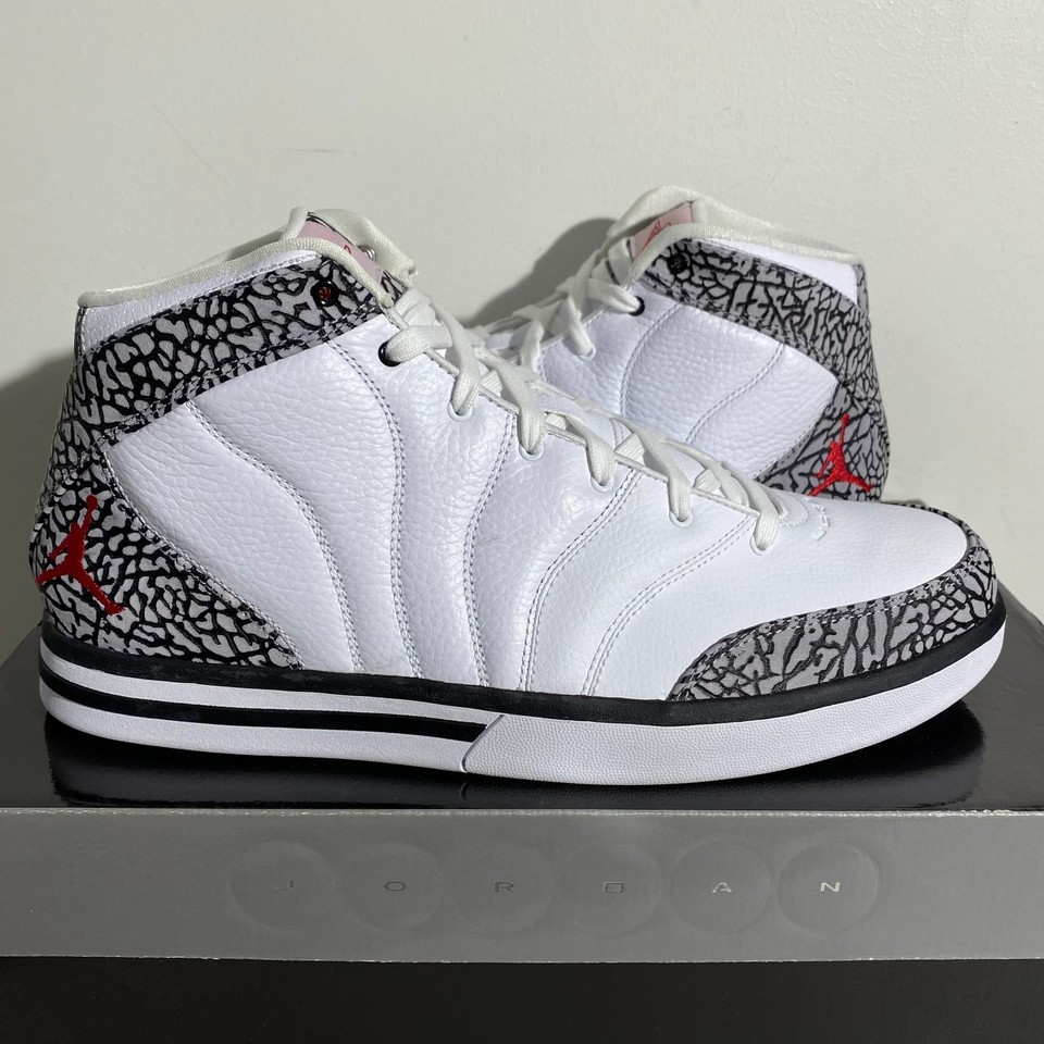 Size 12.5 - Jordan Pro Classic White Varsity Red Cement Grey 363141-161 ...