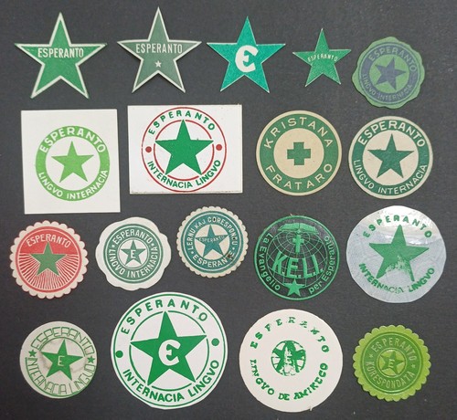 ESPERANTO LABELS LOT - 18 labels esperanto star | eBay