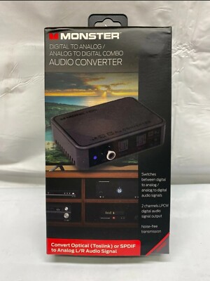 Monster MAD11007BLK Digital to Analog, Analog to Digital, Audio ...