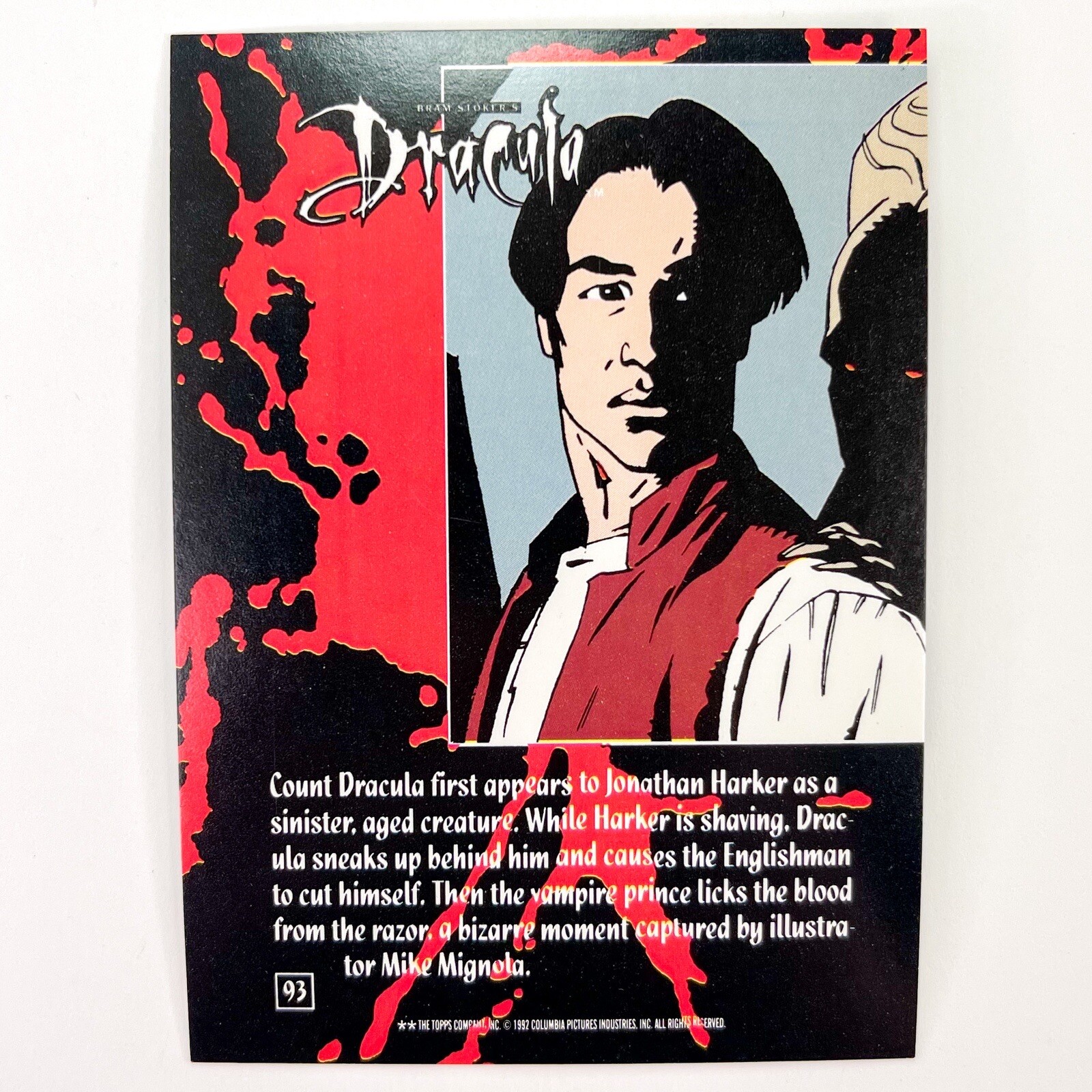 Bram Stoker’s Dracula Trading Card #93 Topps Comic 1992 Horror Coppola ...