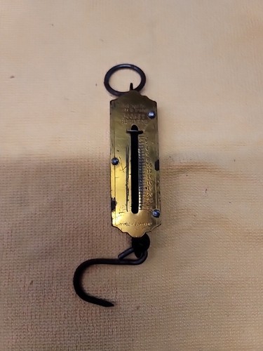 Vintage 25 lb Pocket Balance Scale Weight Brass Plate Made In GERMANY ...