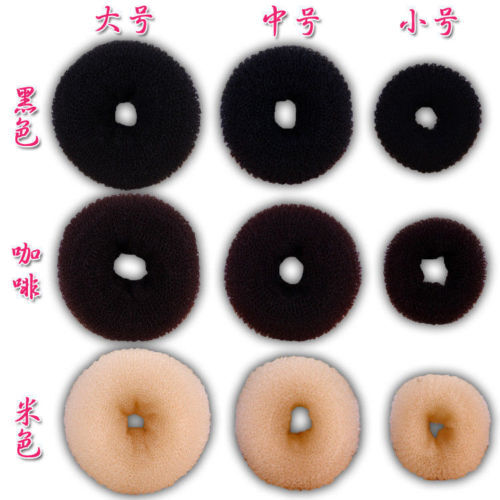 Women Donut Hair Ring Bun Former Shaper Hair Styler Tie Updo Maker ...