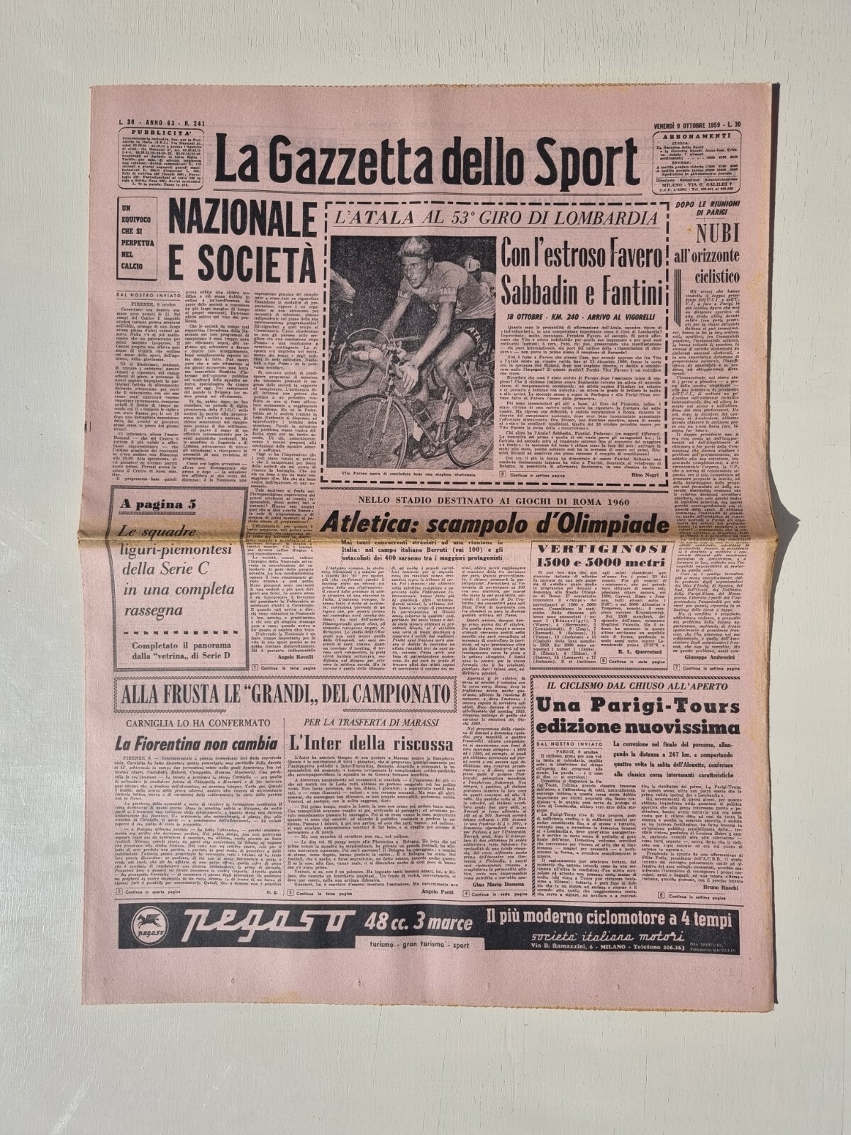 Scottish Mountaineering Screen Sport 9 October 1959 Vito Favero- Stage ...