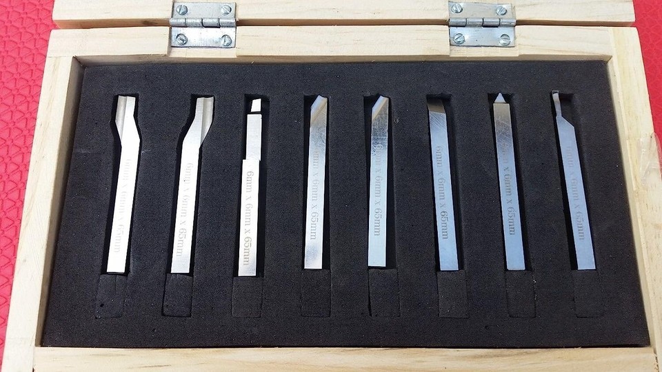 HSS Lathe Form Tool 8 Piece Set-Hard & Ground-Turning, Threading | eBay