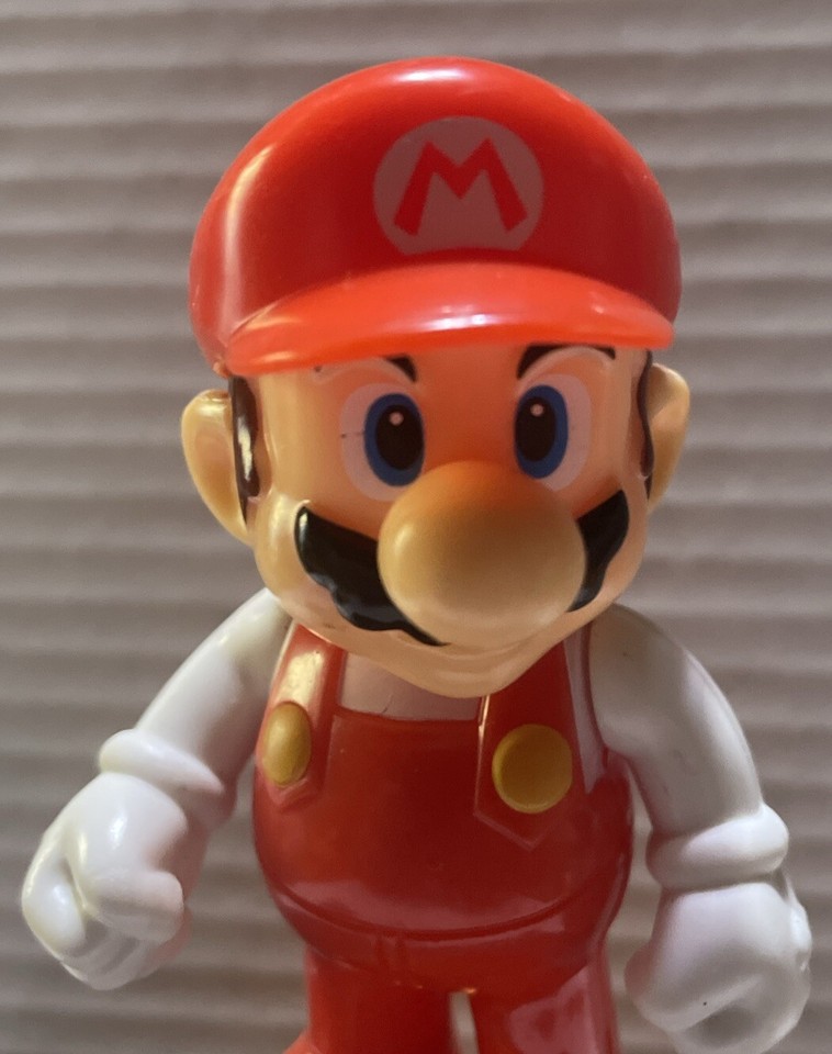 4.75" Fire Power Mario PVC Action Figure Nintendo Super Mario Brothers ...