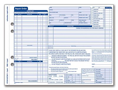 Paper Products - Order Forms