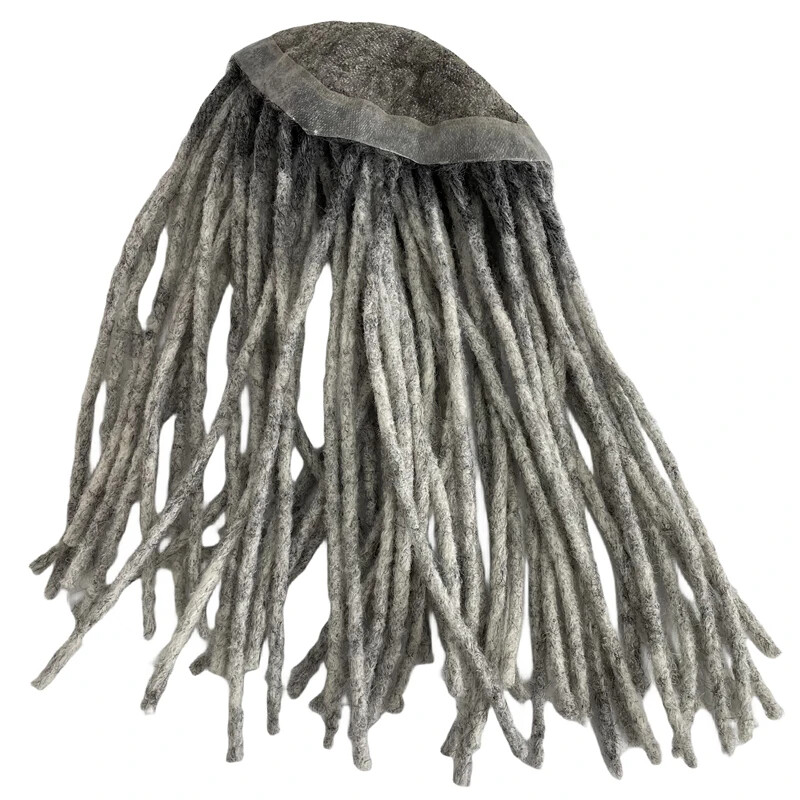 Australia Style Human Hair System 6x8 Dreadlocks Topper for Black Women ...