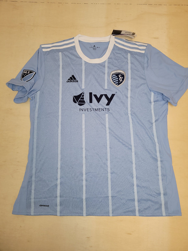 ADIDAS MLS SPORTING KANSAS CITY LIGHT BLUE TEAM JERSEY SIZE M | eBay