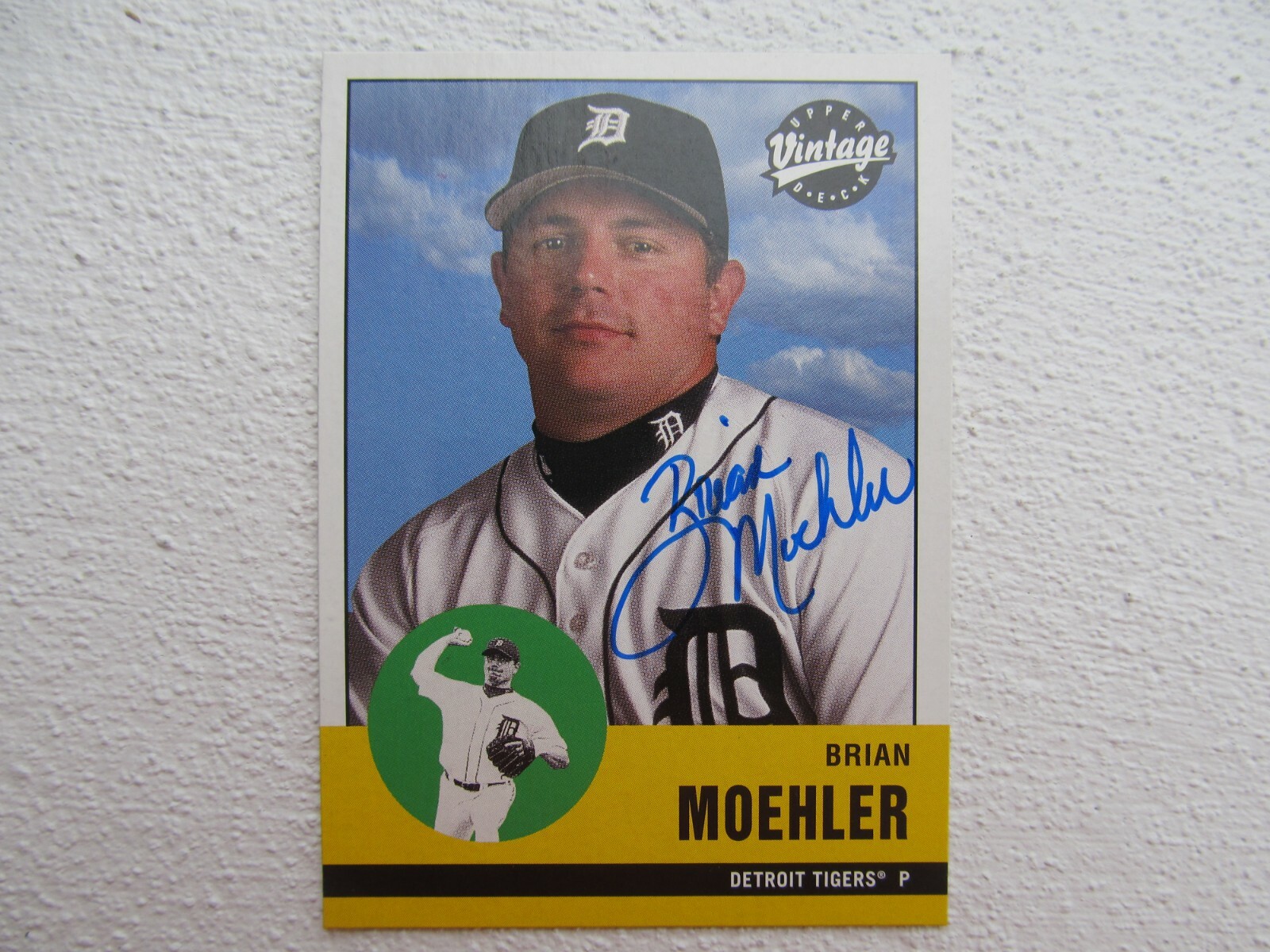 Tigers Brian Moehler Signed Autographed 2001 Upper Deck Vintage Mint | eBay