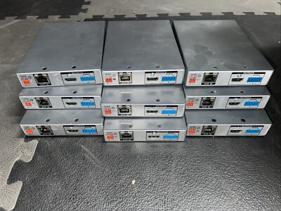 LOT OF 9 Extron DTP HDMI 4K 230 RX Digital Video Extender No AC FREE ...