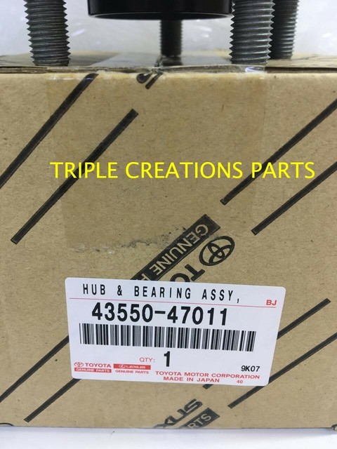 Toyota 4355047011 Genuine OEM Factory Original Front Hub & Bearing for ...