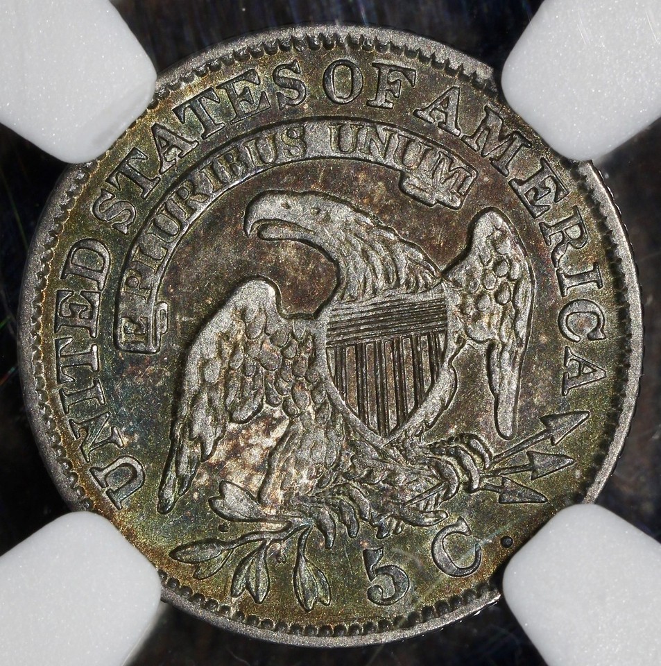 1830 (AU58) Capped Bust Half Dime H10C NGC - Great Color | eBay