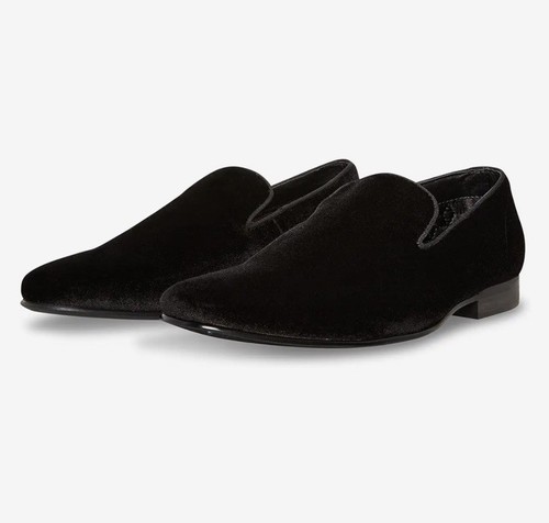 Steve Madden Laight Black Velvet Slip On Shoes Loafers Men's Size 11 | eBay