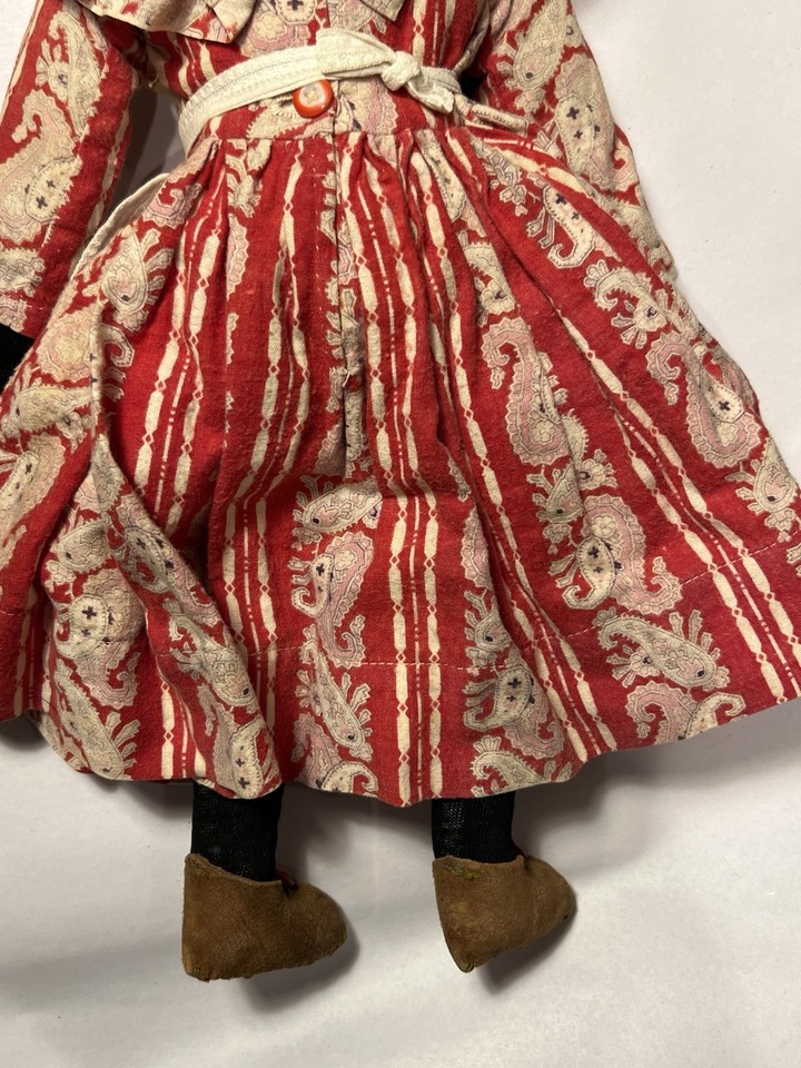 Antique 1870’s Post Civil War Era African American Folk Art Black Cloth ...