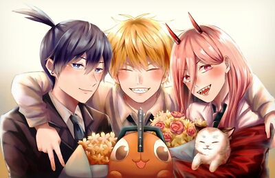 Anime chainsaw man power pochita denji aki Playmat Gaming Mat | eBay