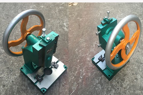 05T-1.5T Desktop Manual Hand Crank Disc Punch Press Punching Machine ...