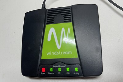 SIEMENS Windstream Speedstream 4200 Ethernet USB ADSL Modem And Power ...
