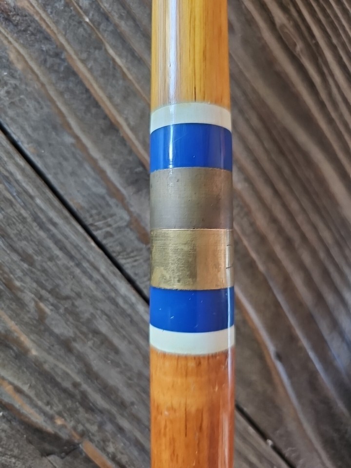 Pool Cue Stick 2 Piece Billiards Vintage Wood String Wrapped 18oz 57 ...