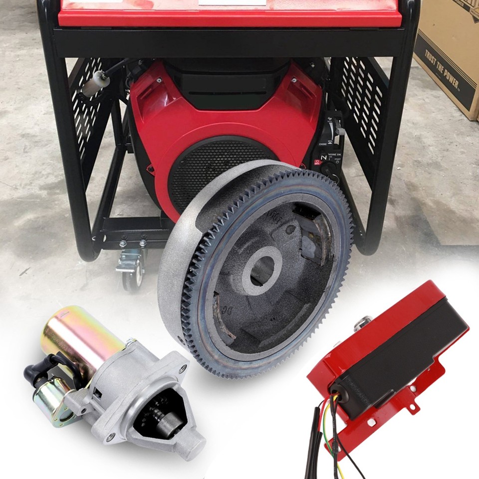 Electric Start Conversion Kit Motor Flywheel Control Switch Box for ...