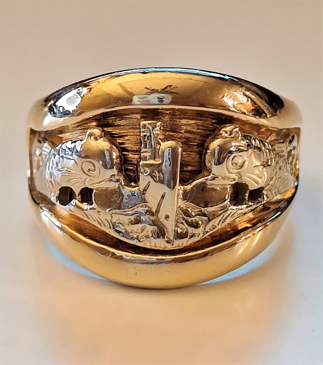 Navy Dolphin Ring